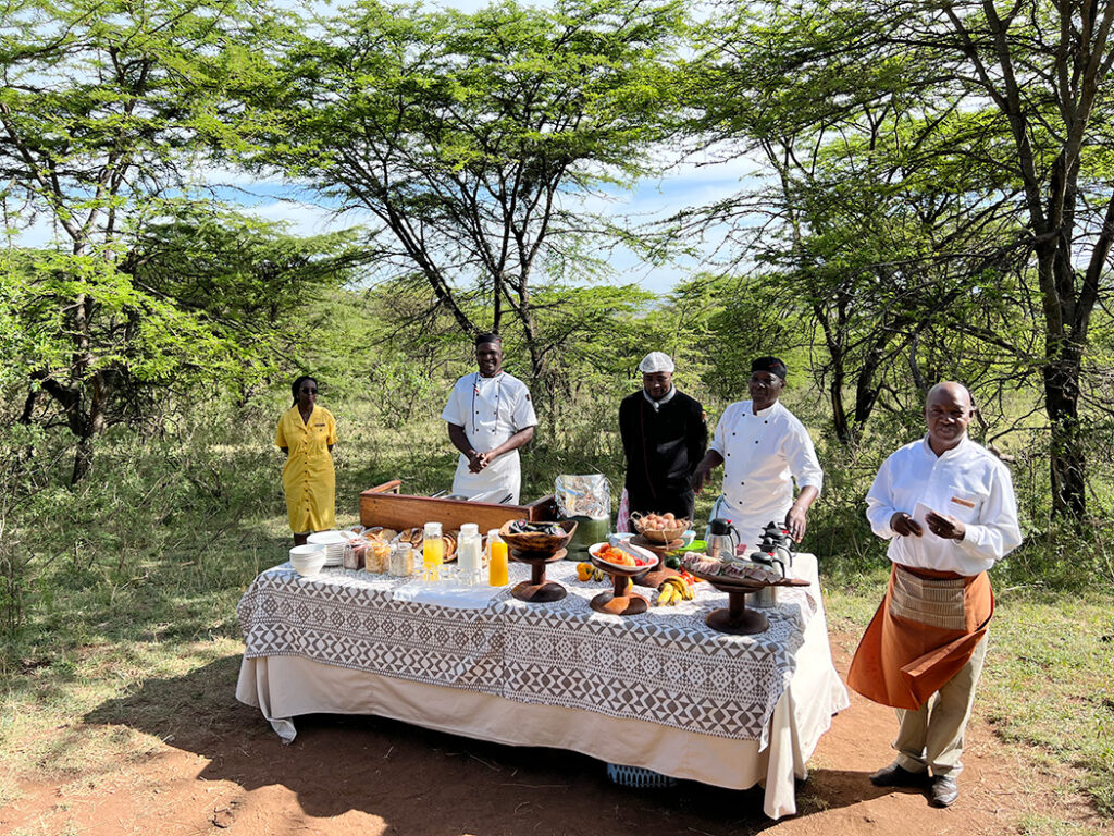 Breakfast Set Up Mara BushTops - Africa Endeavours